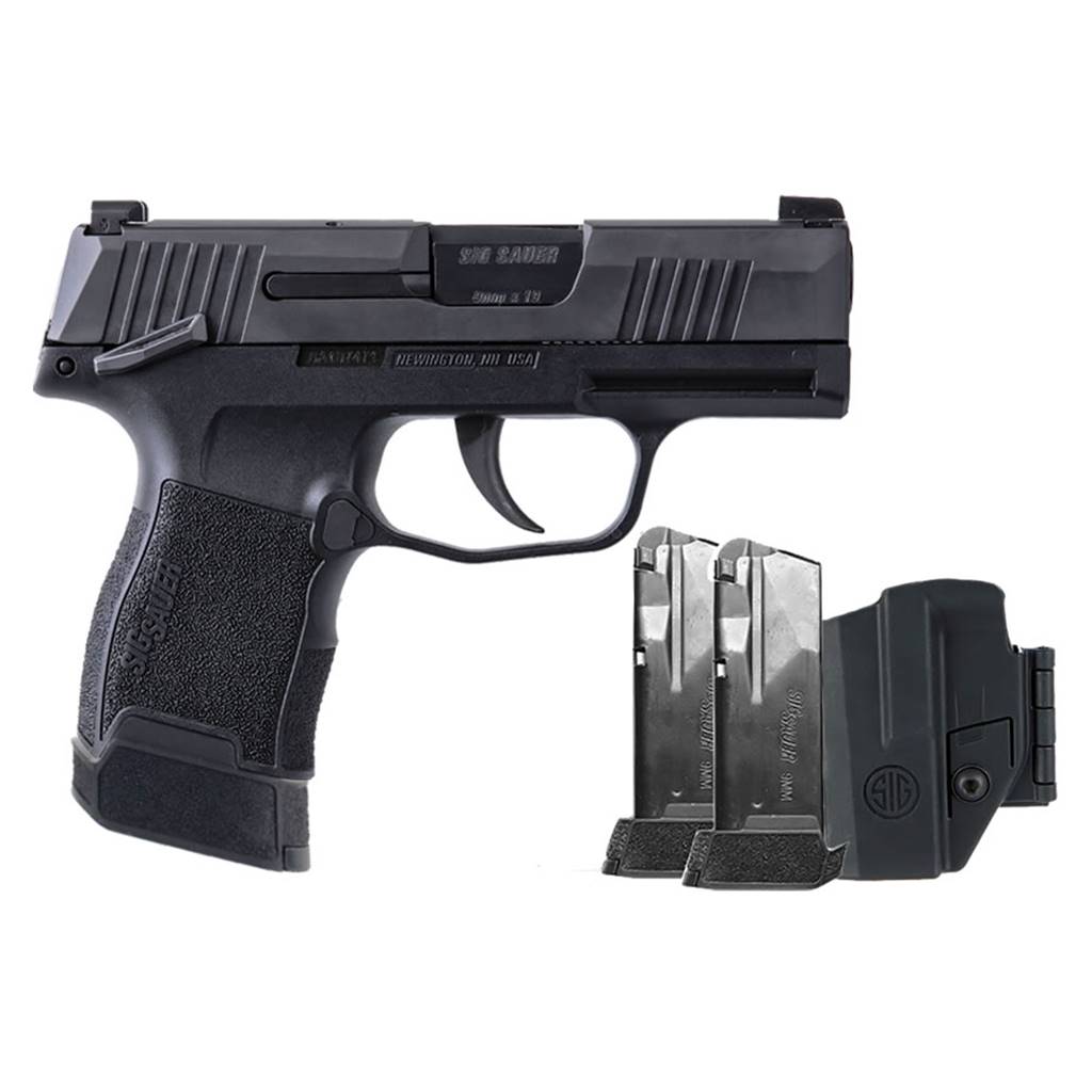 Sig Sauer P365 Tacpac 9MM Black Safety 3.1 Barrel Optic Ready 12 Rounds ...