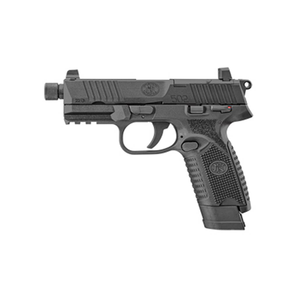 FN 502 Tactical 22 LR Black Optic Ready Pistol Threaded 4.6 Barrel 15 ...